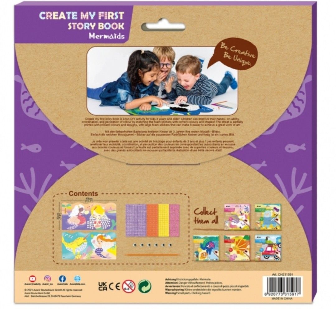 AVENIR Create my first story book Mermaids, Hobbies & Toys, Stationery ...