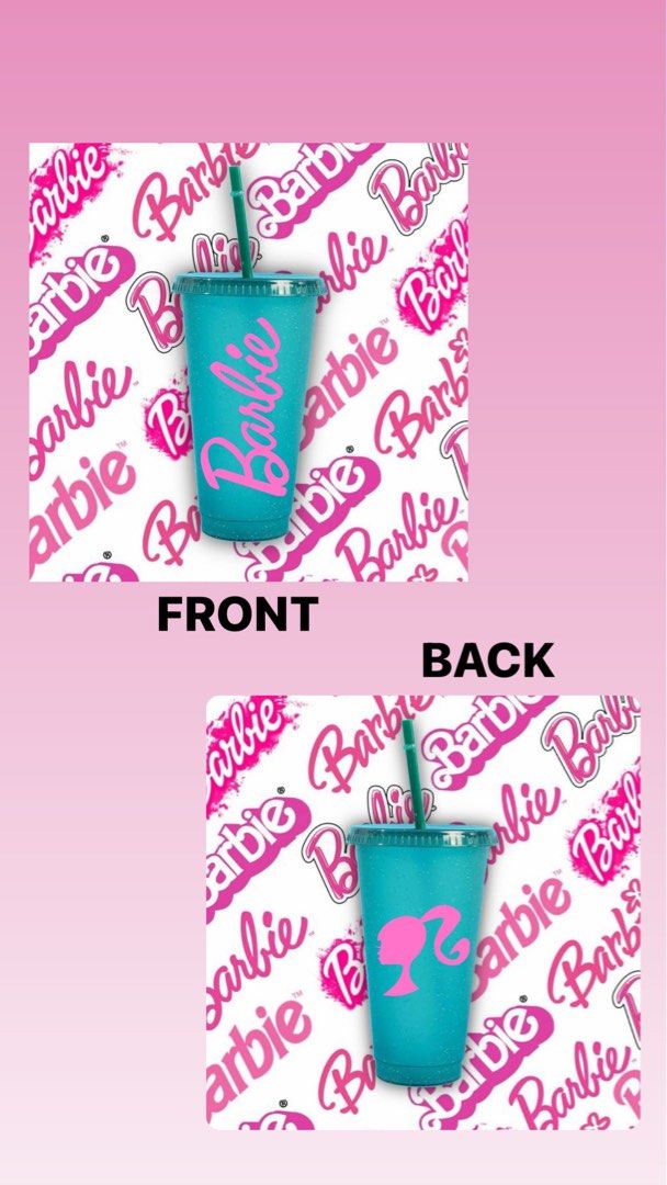 BARBIE TUMBLER, Furniture & Home Living, Kitchenware & Tableware, Water ...