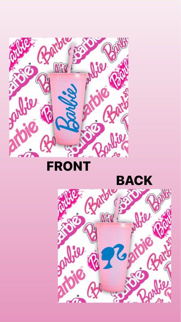 BARBIE TUMBLER, Furniture & Home Living, Kitchenware & Tableware, Water ...