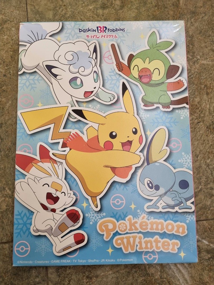 Baskin Robbins Pokemon Winter Display Stand + Stickers, Hobbies & Toys ...