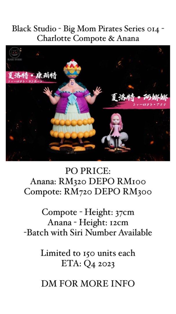 Black Studio - Big Mom Pirates - Charlotte Compote & Anana, Hobbies ...