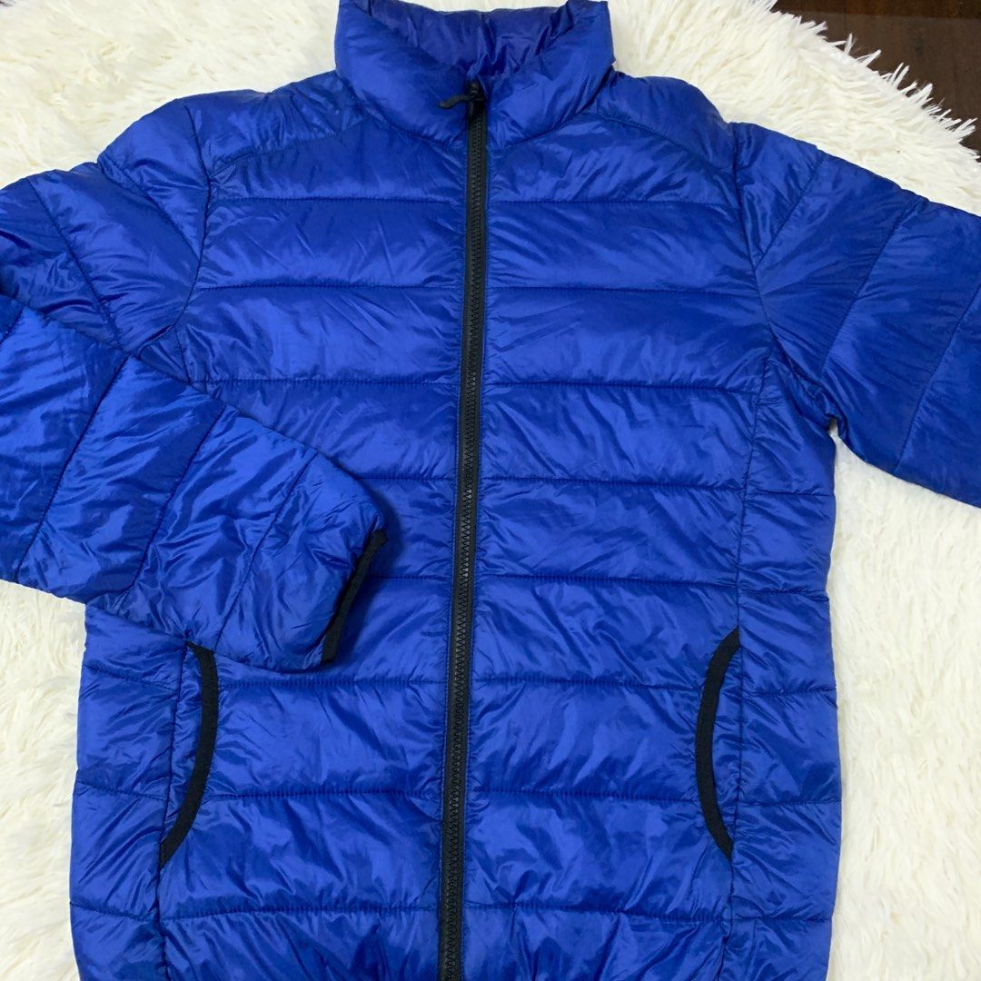 Blue Puffer Winter Jacket, Men's Fashion, Coats, Jackets and Outerwear ...