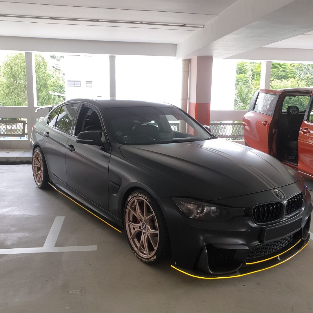 BMW M3 Coupe Competition Package Bumper line stickers - Authentic Red ...