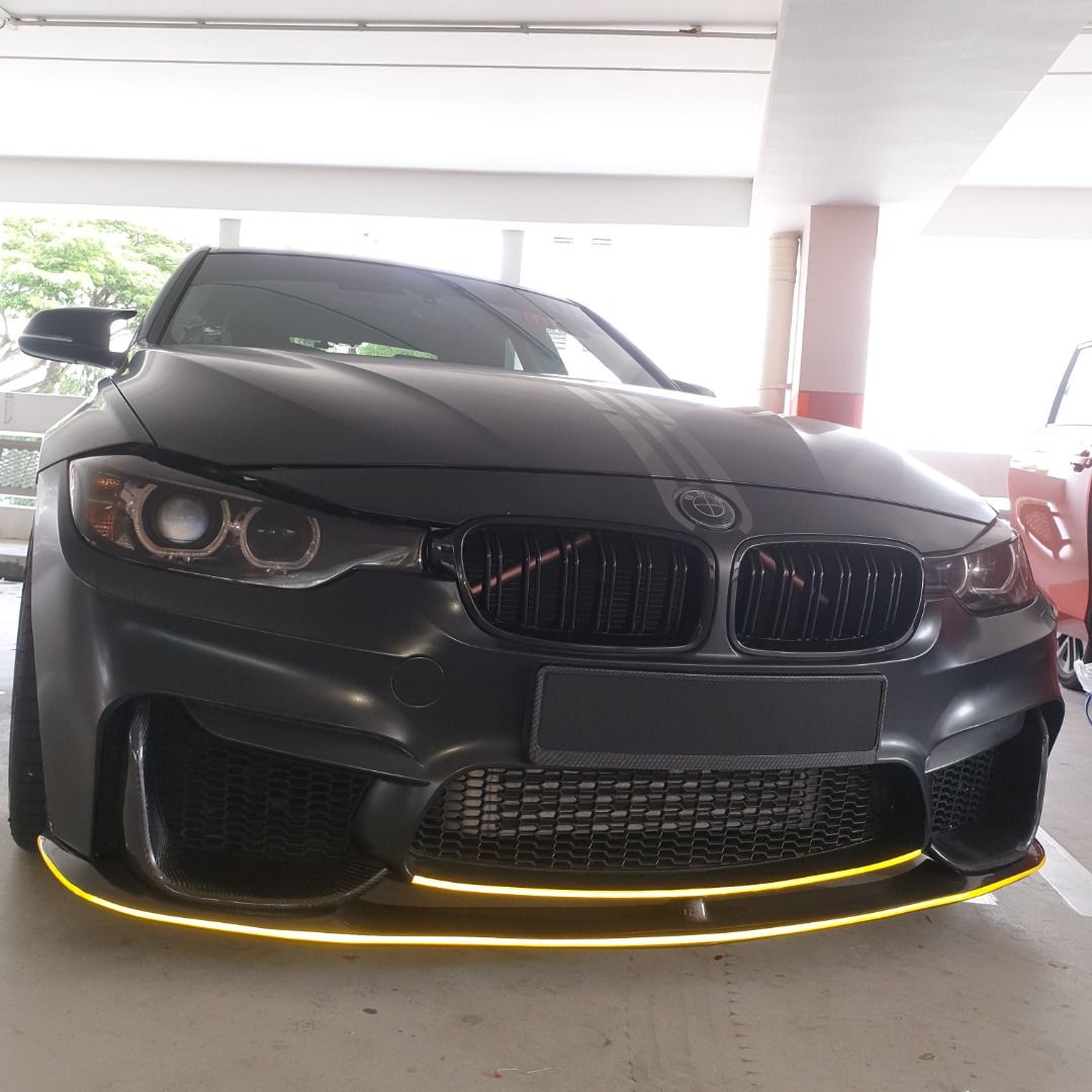 BMW M3 Coupe Competition Package Bumper line stickers - Authentic Red ...