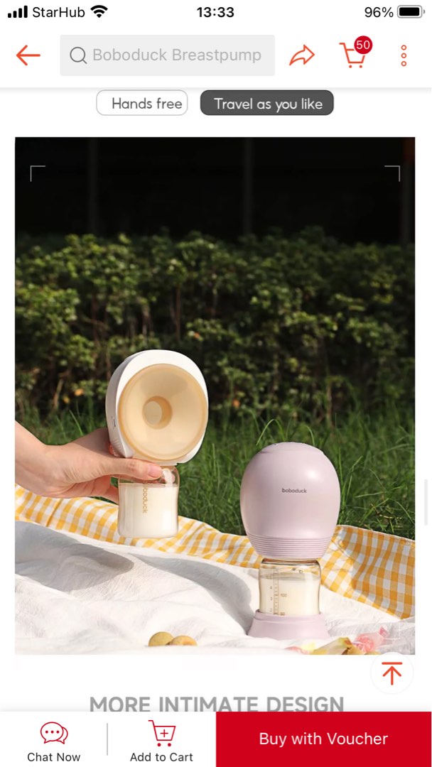 Boboduck wearable breast pump F5107, Babies & Kids, Nursing & Feeding, Breastfeeding & Bottle ...