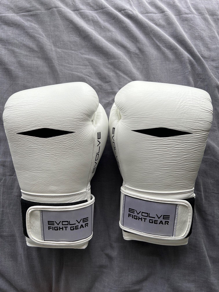 Brand New Evolve Boxing Gloves 14oz White Muay Thai, Sports Equipment, Other Sports Equipment ...