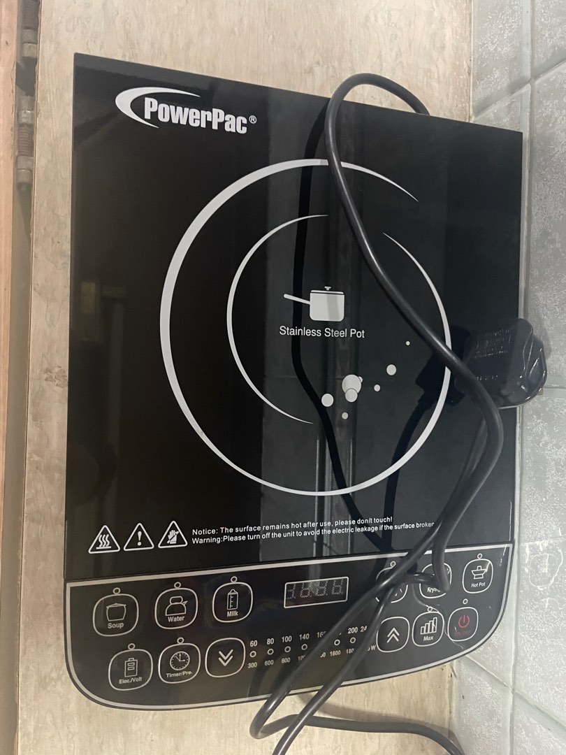 Brand New PowerPac Induction Cooker, TV & Home Appliances, Kitchen ...