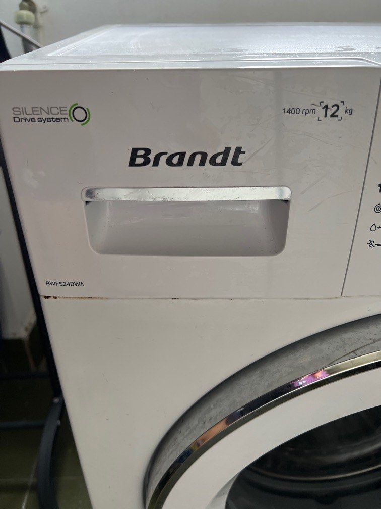 Brandt Washing Machine Front Loader 12kg load, TV & Home Appliances ...