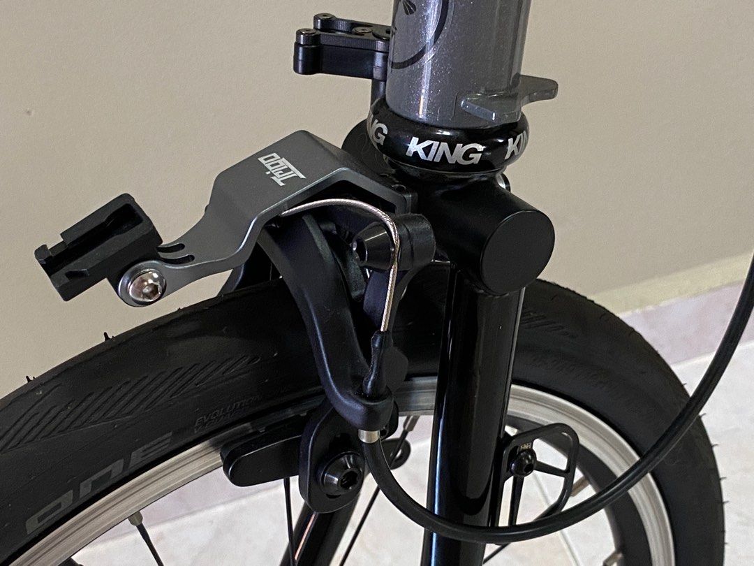 Brompton P line storm grey 4 speed, Sports Equipment, Bicycles & Parts ...