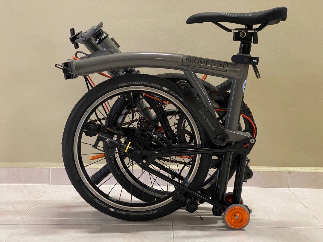 Brompton P line storm grey 4 speed, Sports Equipment, Bicycles & Parts ...