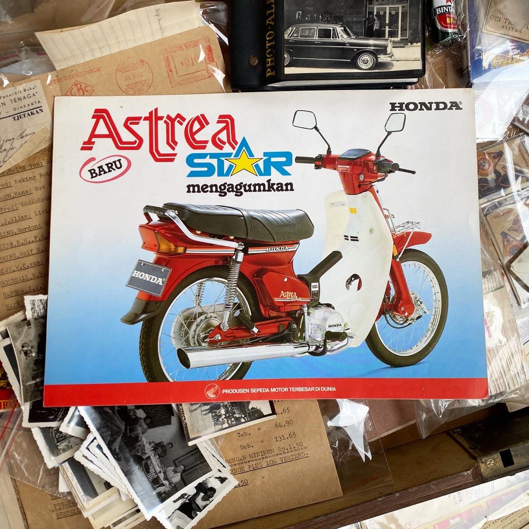 Brosur Motor Jadul Honda Astrea Star, Antik, Lainnya di Carousell