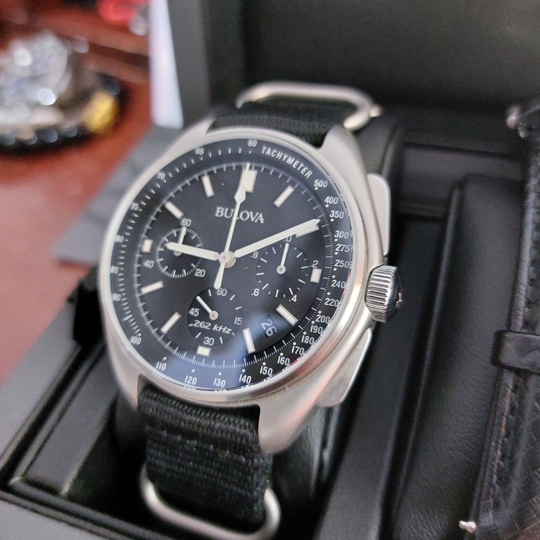 Bulova Special Edition Moon Apollo Lunar Pilot Chronograph Black on ...
