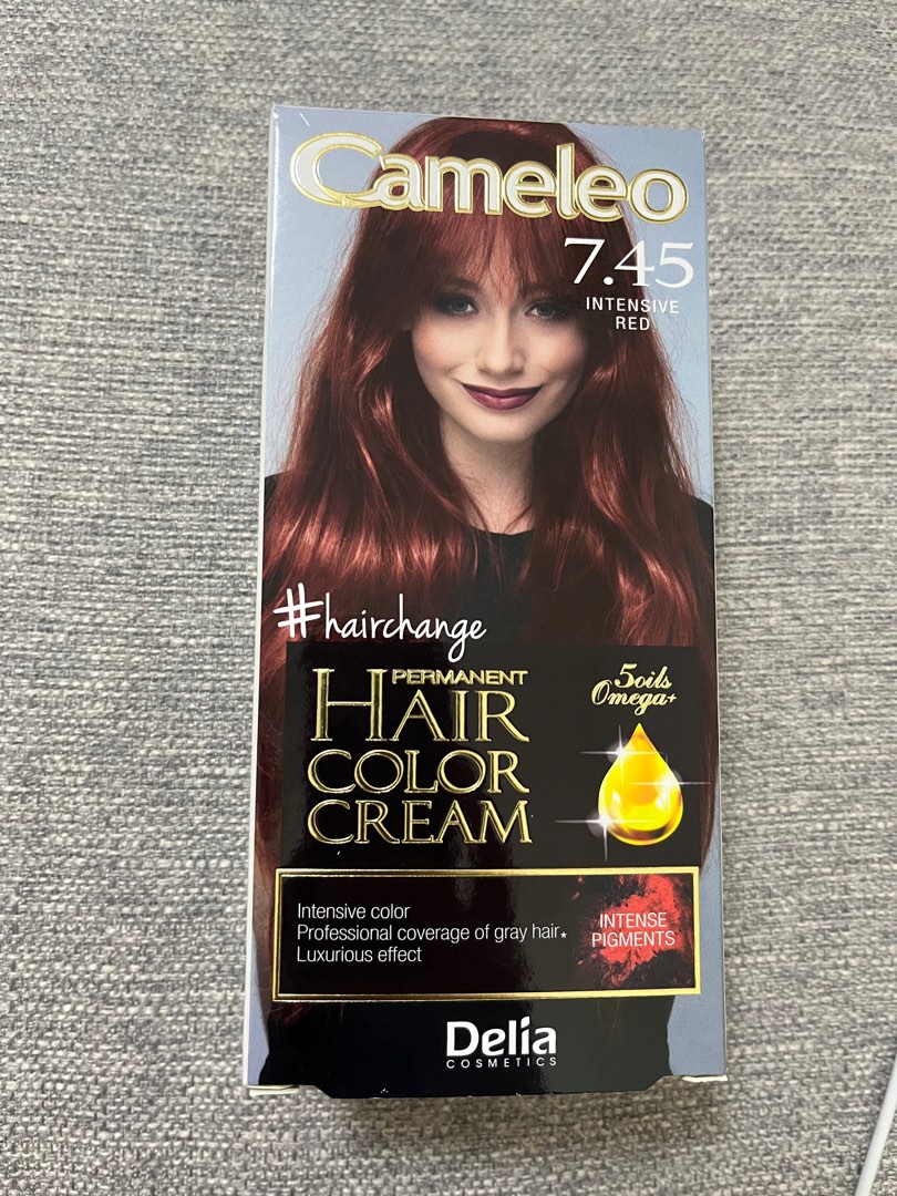 Cameleo Perm Hair Color Cream 7.45 Intensive Red, Beauty & Personal ...