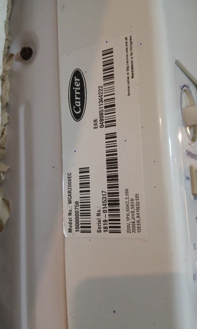 Carrier Optima 0.75 HP Aircon (free ROYU safety breaker), TV & Home ...