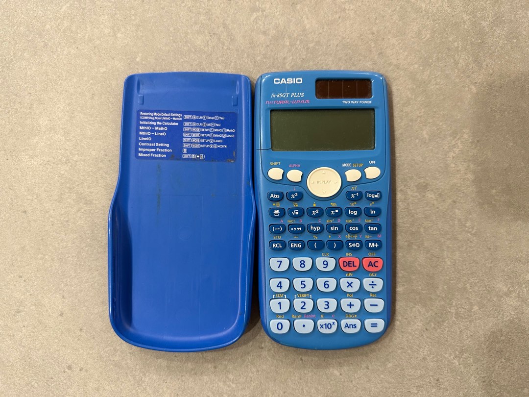 Casio fx-85GT PLUS Calculator 計數機, 興趣及遊戲, 書本 & 文具, 教科書 - Carousell