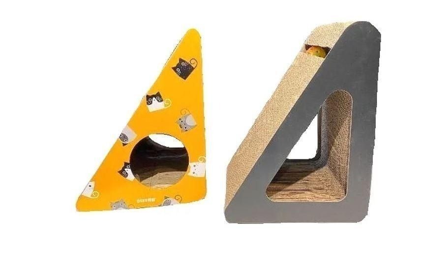 Cat Scratch Board Hollow Triangle - non cat cage condo tree carrier ...