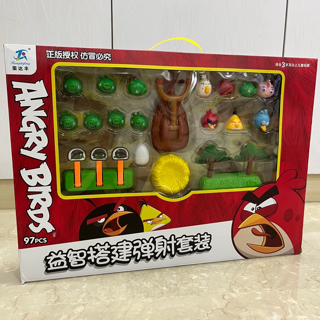 CHEAP ANGRY BIRDS BUILDING BLOCKS GAME CATAPULT, Hobbies & Toys, Toys ...