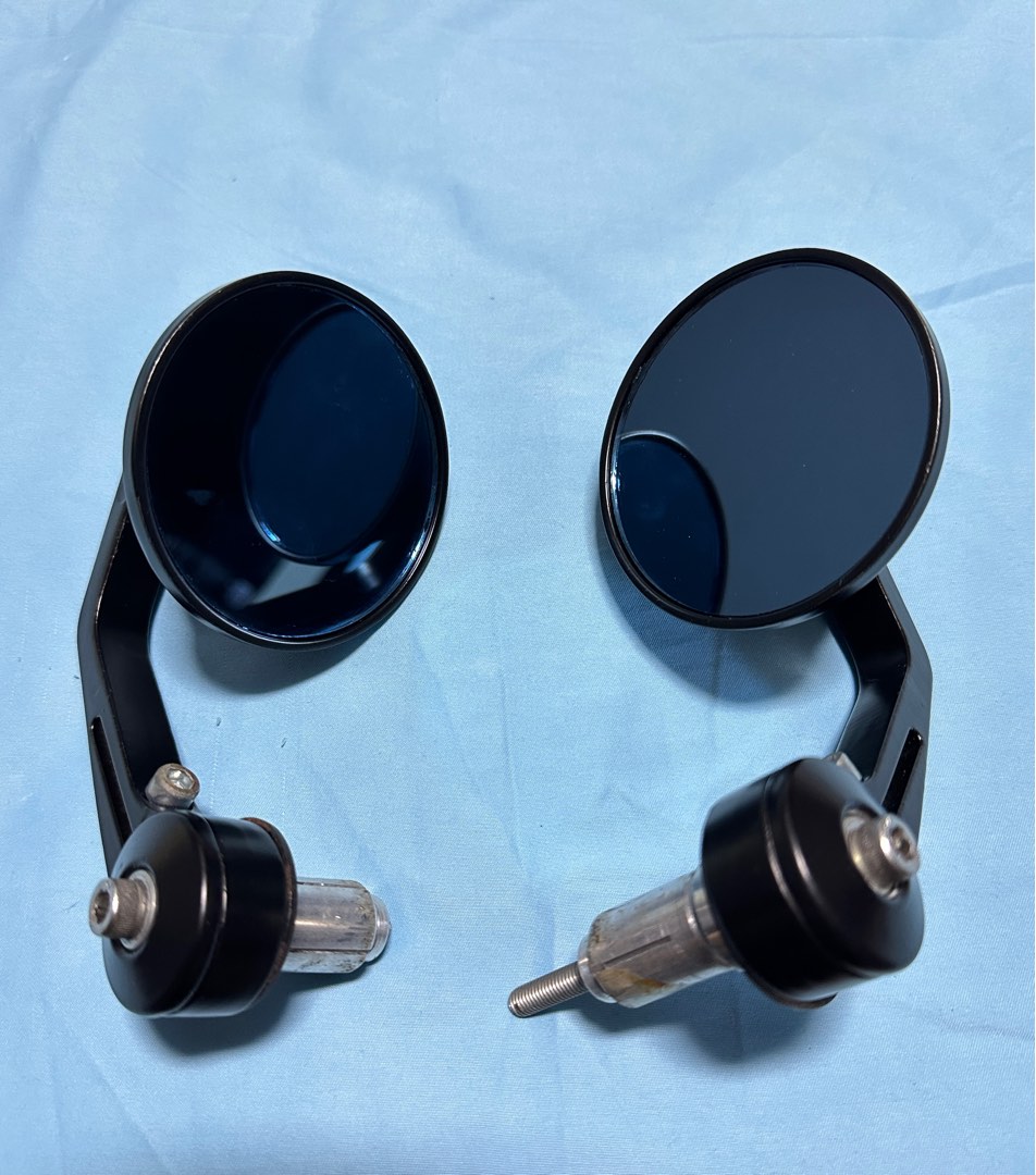 Circular side mirror, Motorcycles, Motorcycle Accessories on Carousell