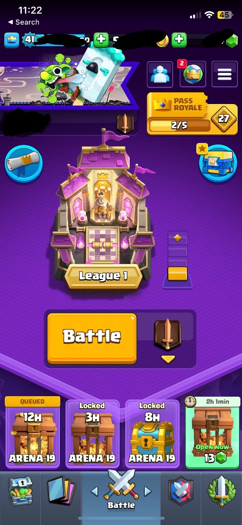 Clash Royale King Tower 13 Account, Video Gaming, Gaming Accessories ...