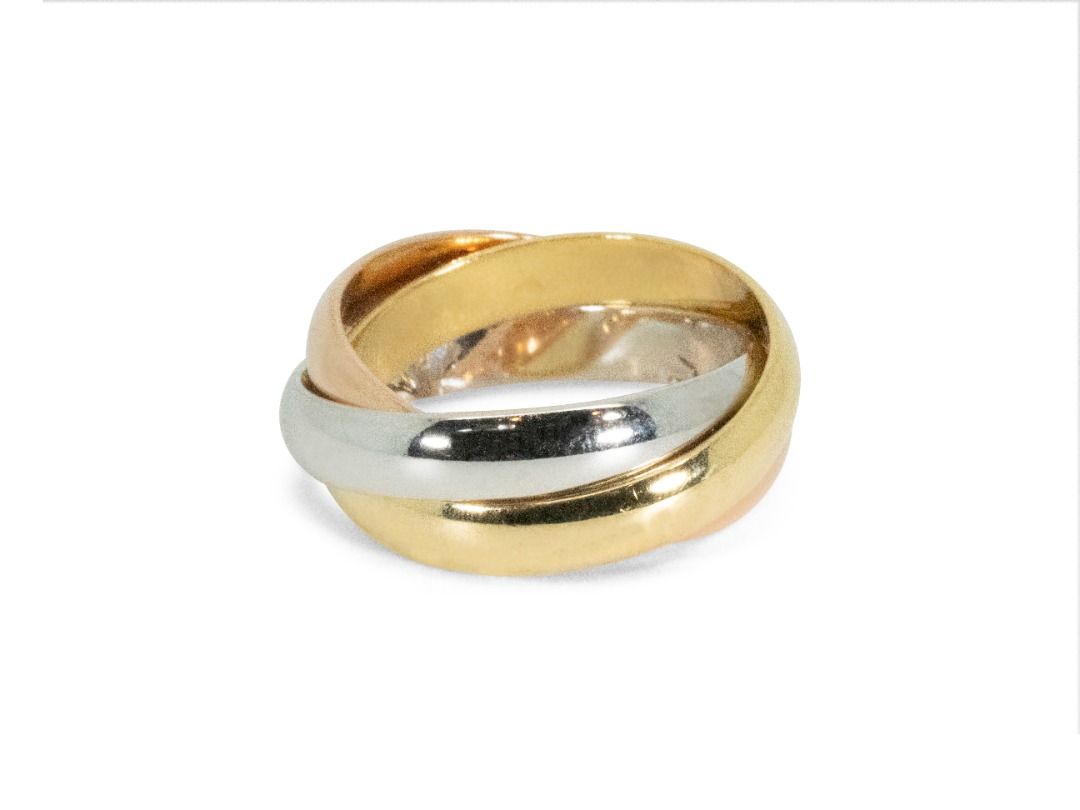 Classic 7.95g Two Toned Cartier Puzzle Ring - DSPVJ-677, Women's ...