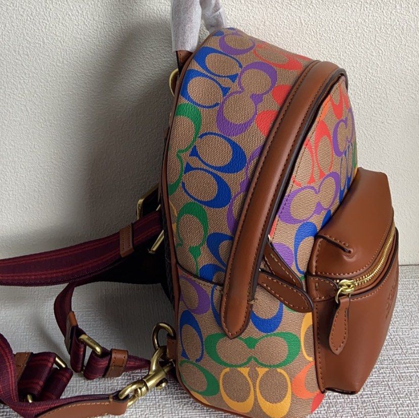 Coach Rainbow Backpack, Women's Fashion, Bags & Wallets, Backpacks on ...