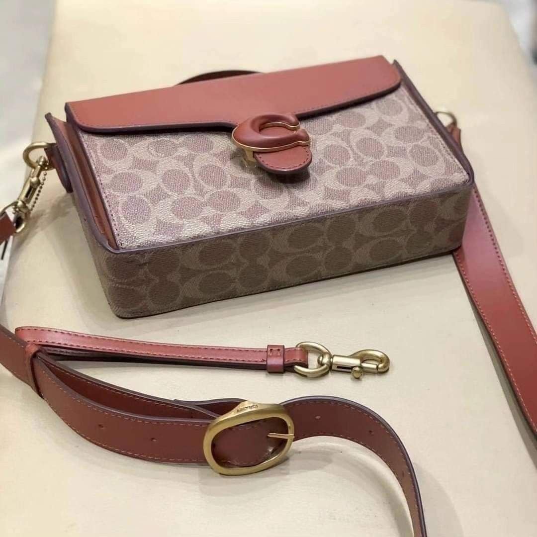 Coach Tabby Box in Signature Canvas, Women's Fashion, Bags & Wallets ...