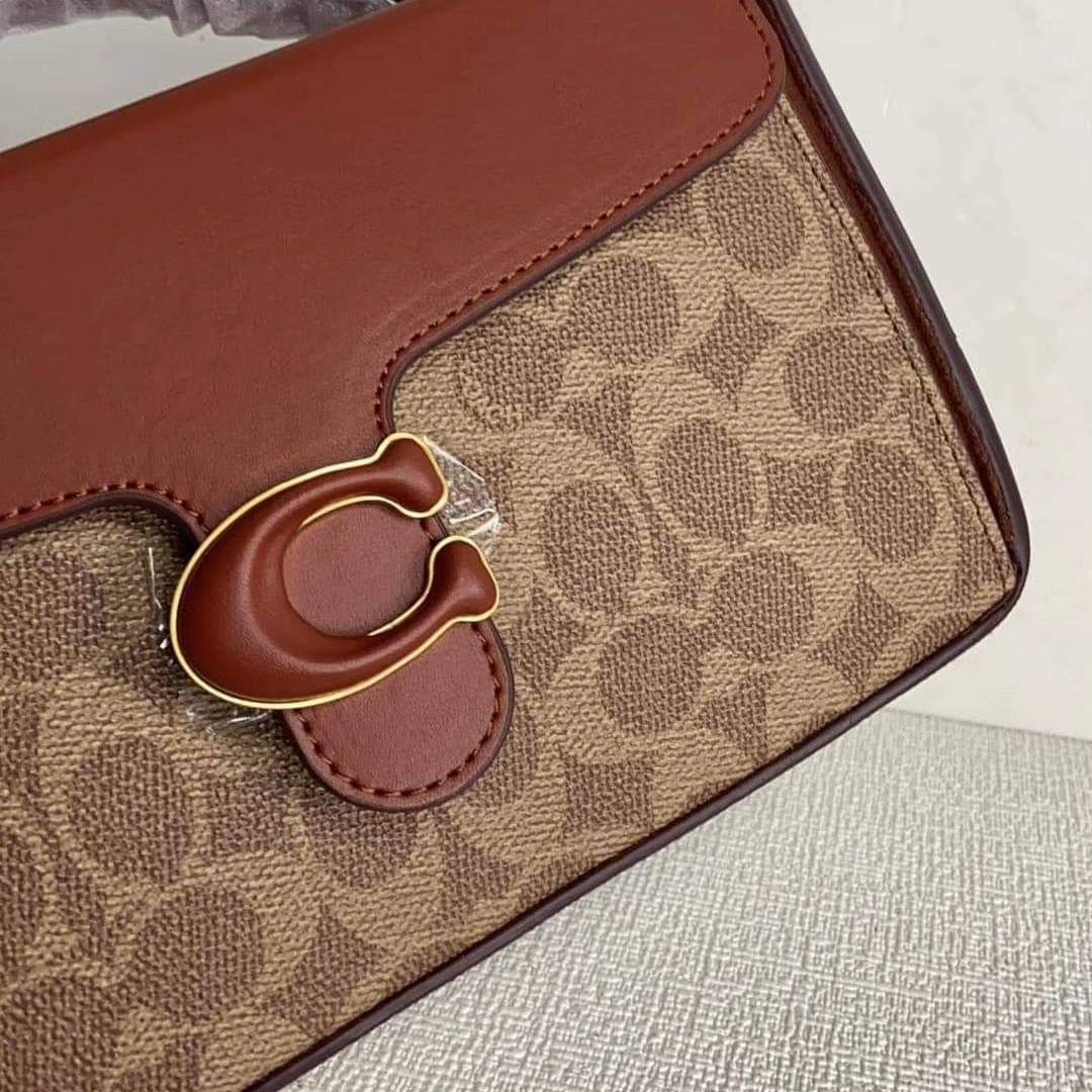 Coach Tabby Box in Signature Canvas, Women's Fashion, Bags & Wallets ...