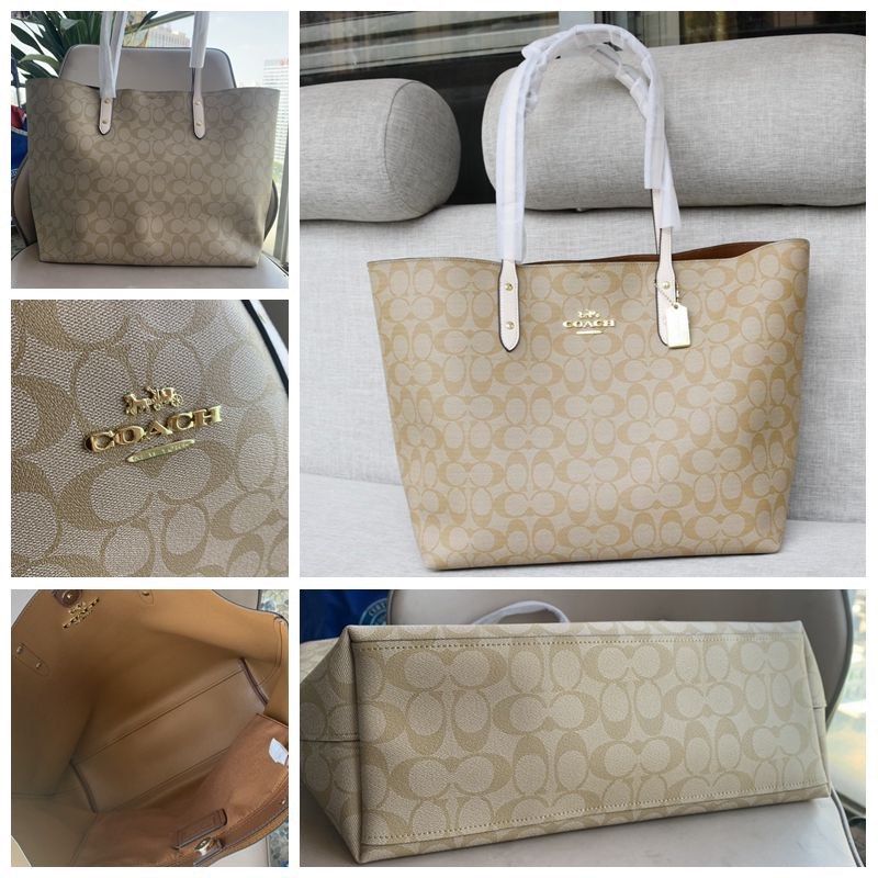 Coach Town Tote Bag in Signature Canvas (76636), Women's Fashion, Bags ...