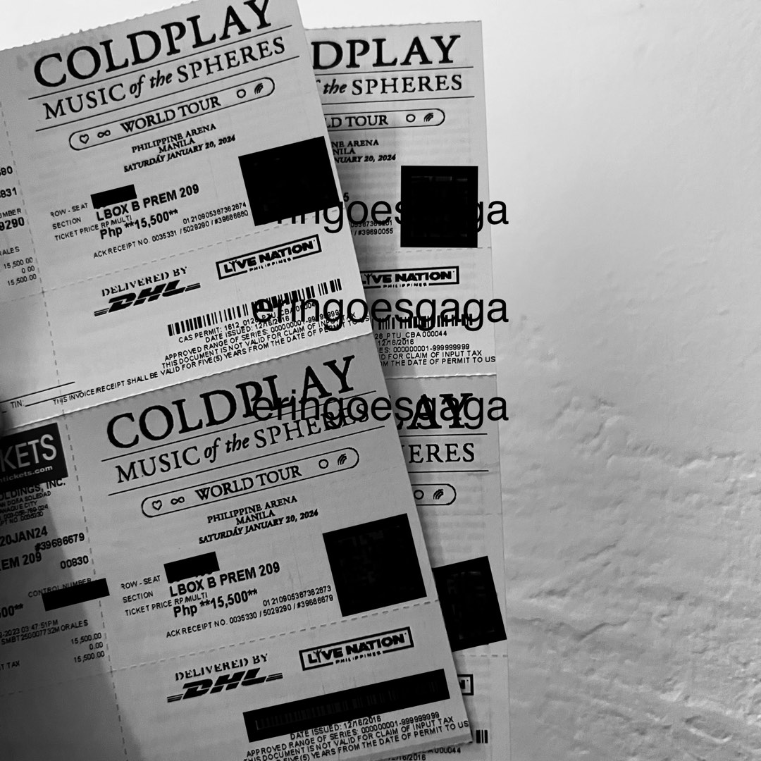 Coldplay in Manila Day 2 - 01/20/24 on Carousell