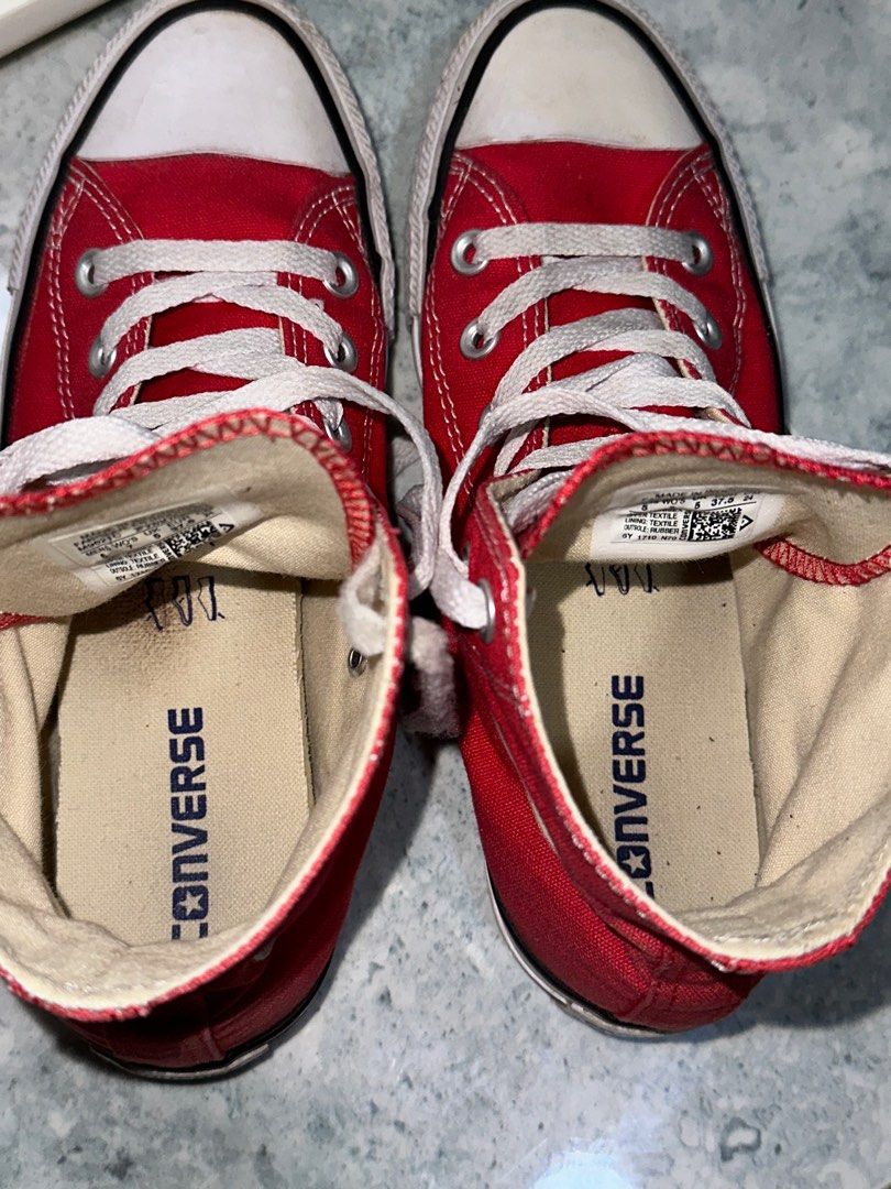 Converse All Star Red, Men's Fashion, Footwear, Sneakers on Carousell