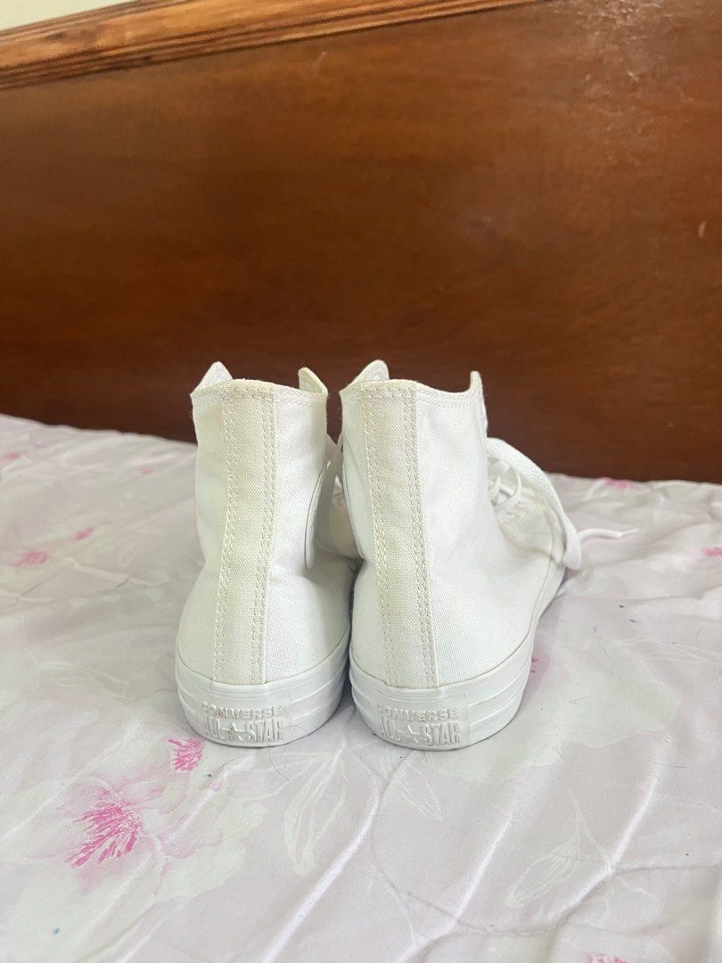 Converse All White High Cut, Women's Fashion, Footwear, Sneakers on Carousell