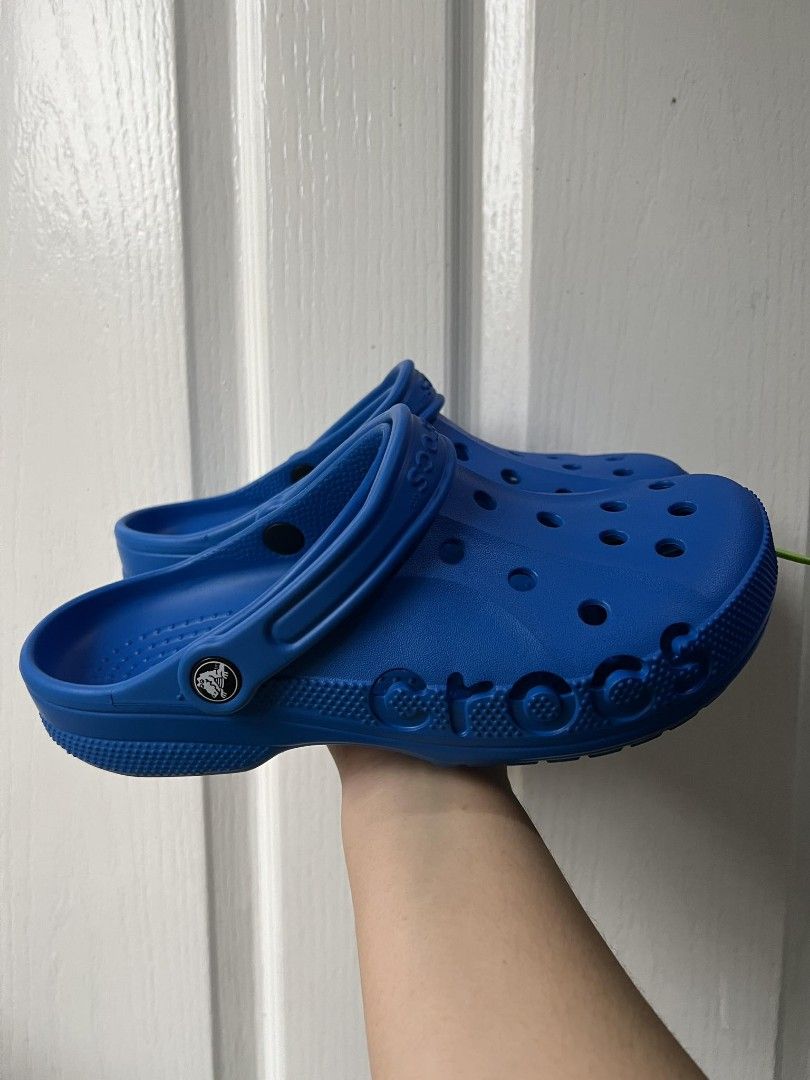 CROCS BAYA CLOGS COBALT BLUE, Women's Fashion, Footwear, Slippers and ...