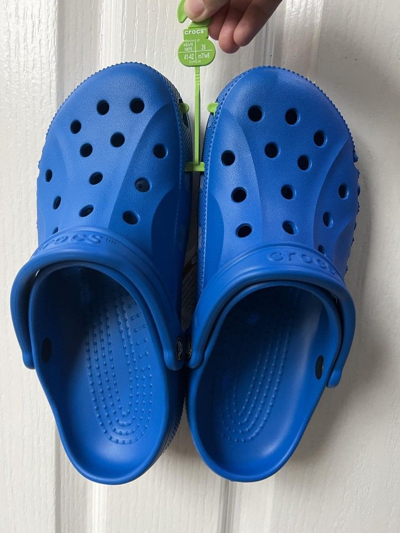 CROCS BAYA CLOGS COBALT BLUE, Women's Fashion, Footwear, Slippers and ...