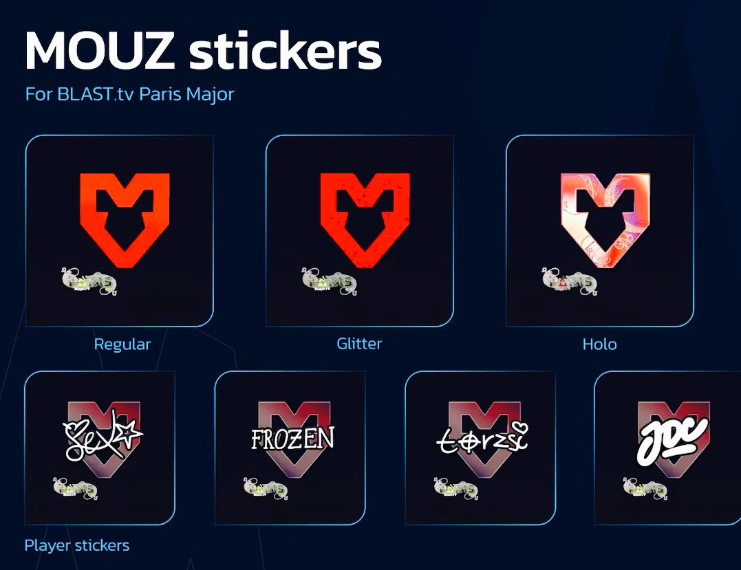 CSGO PARIS 2023 STICKERS, Video Gaming, Gaming Accessories, In-Game Products on Carousell