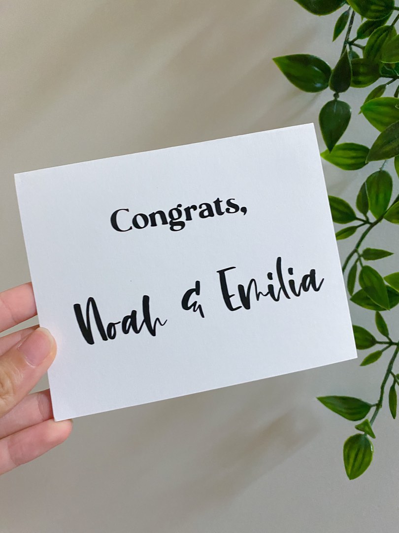 Customisable - Congrats / Congratulations Greeting Card - | Marriage ...