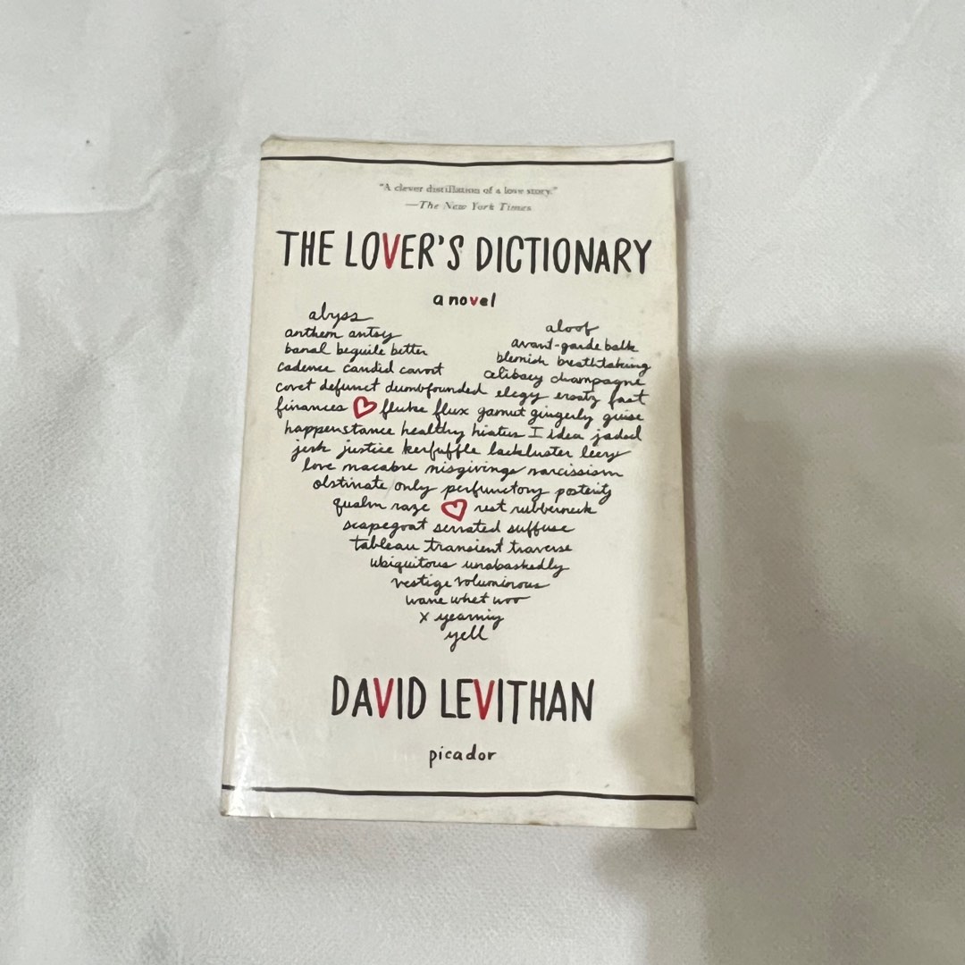 David Levithan The Lover’s Dictionary on Carousell
