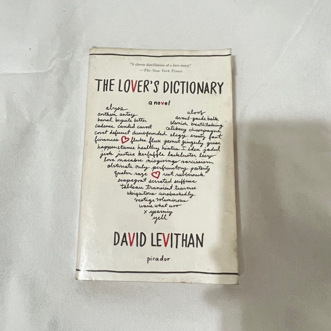 David Levithan The Lover’s Dictionary on Carousell