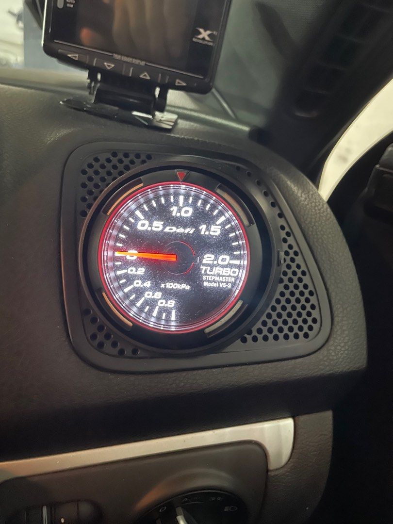 Defi Boost Gauge with OSIR Aircon vent holder Scirocco, Car Accessories ...