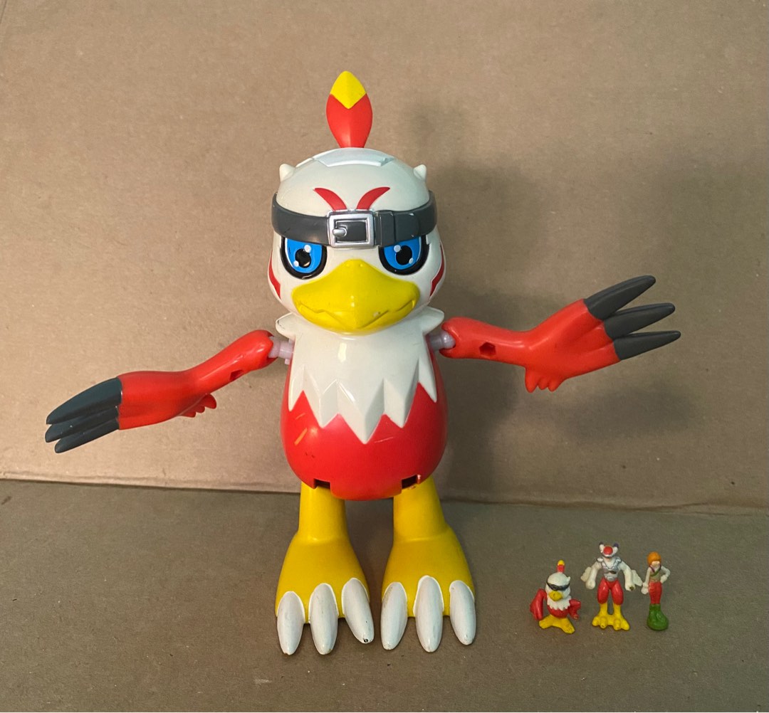 Digimon Deluxe Digivolving Hawkmon Playset 2000 Bandai, Hobbies & Toys ...
