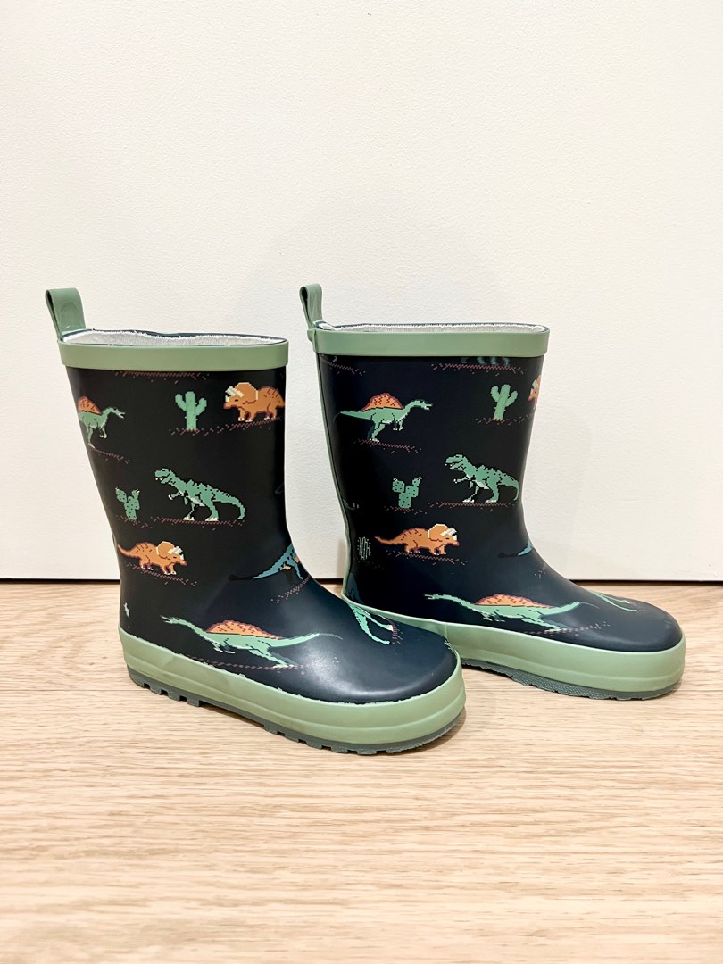 Dinosaur Rain Boots Size AUS 12, Babies & Kids, Babies & Kids Fashion ...