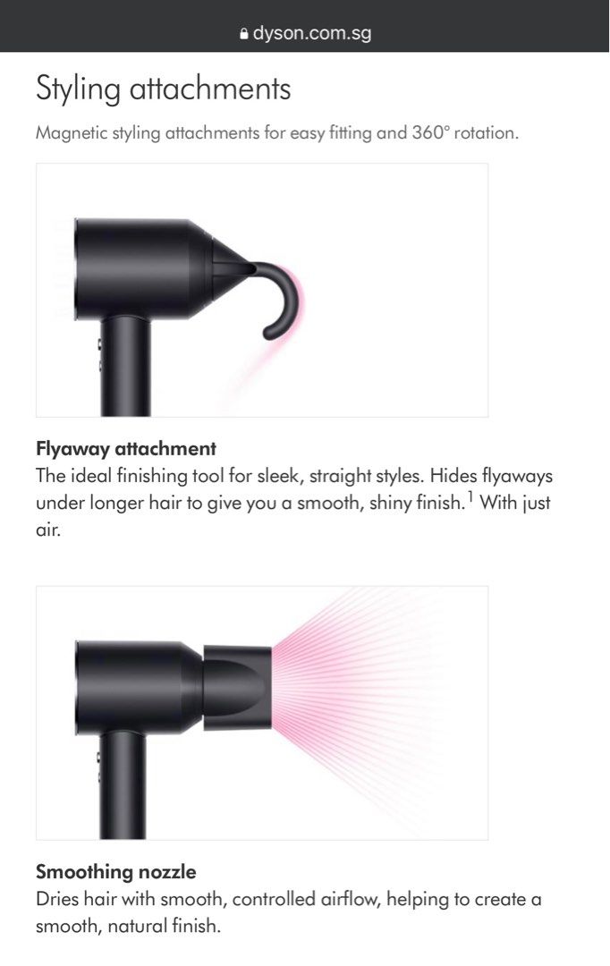 Dyson Supersonic Hair dryer HD08 Black/Nickel, Beauty & Personal Care ...