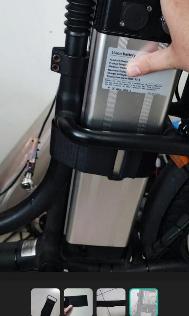 E-bike battery velcro 50cm(L)x5cm(W), Sports Equipment, PMDs, E ...