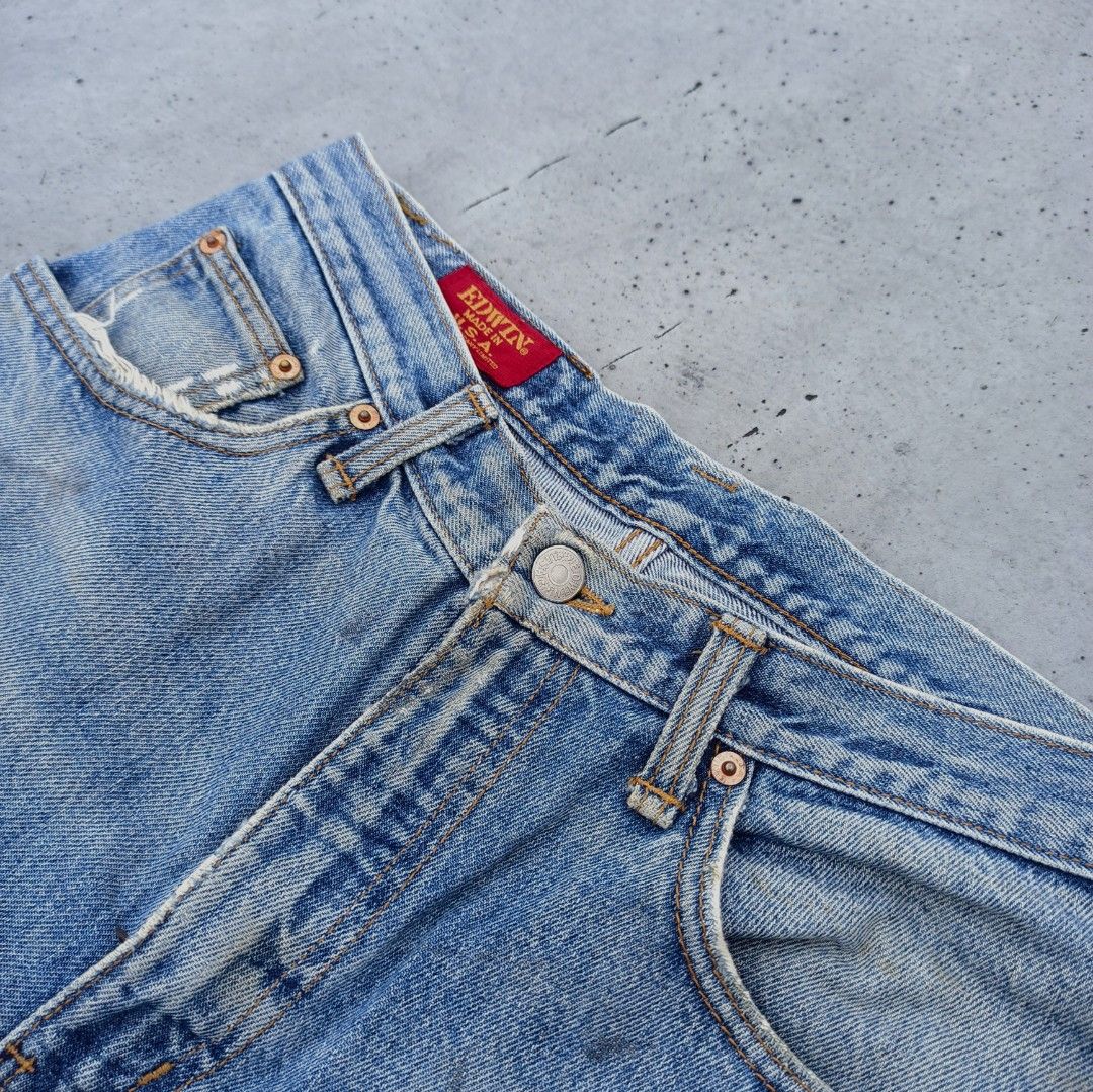 Edwin Denim Wide tapered, Men's Fashion, Bottoms, Jeans on Carousell