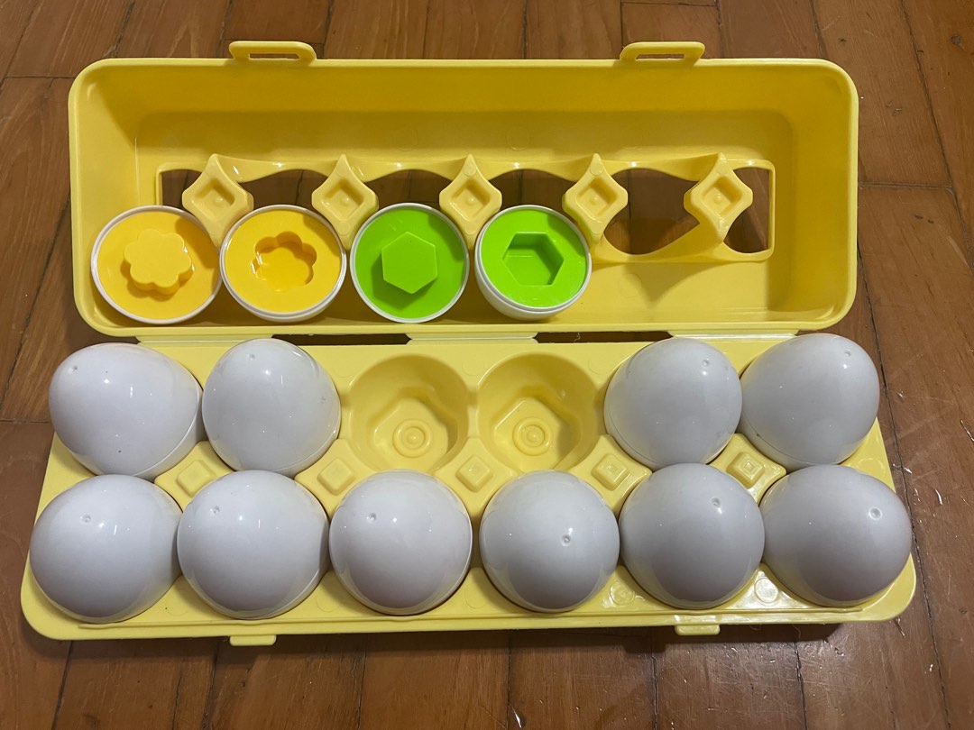 Eggs shape matching game, Hobbies & Toys, Toys & Games on Carousell