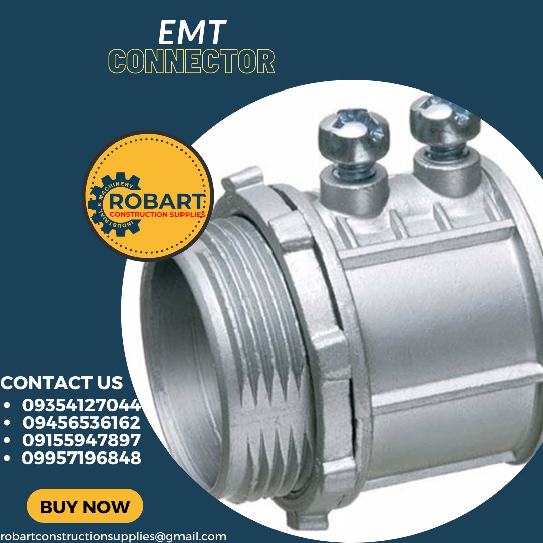 EMT CONNECTOR WITH LOCK NUT, Commercial & Industrial, Construction ...