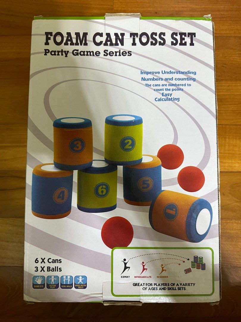 Family / Party Games - Foam Can Toss Set, Hobbies & Toys, Toys & Games ...