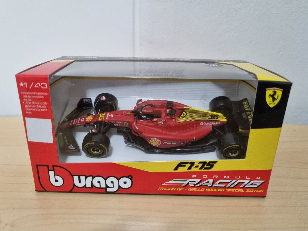 Bburago Ferrari F1 car model Charles Leclerc, Hobbies & Toys ...