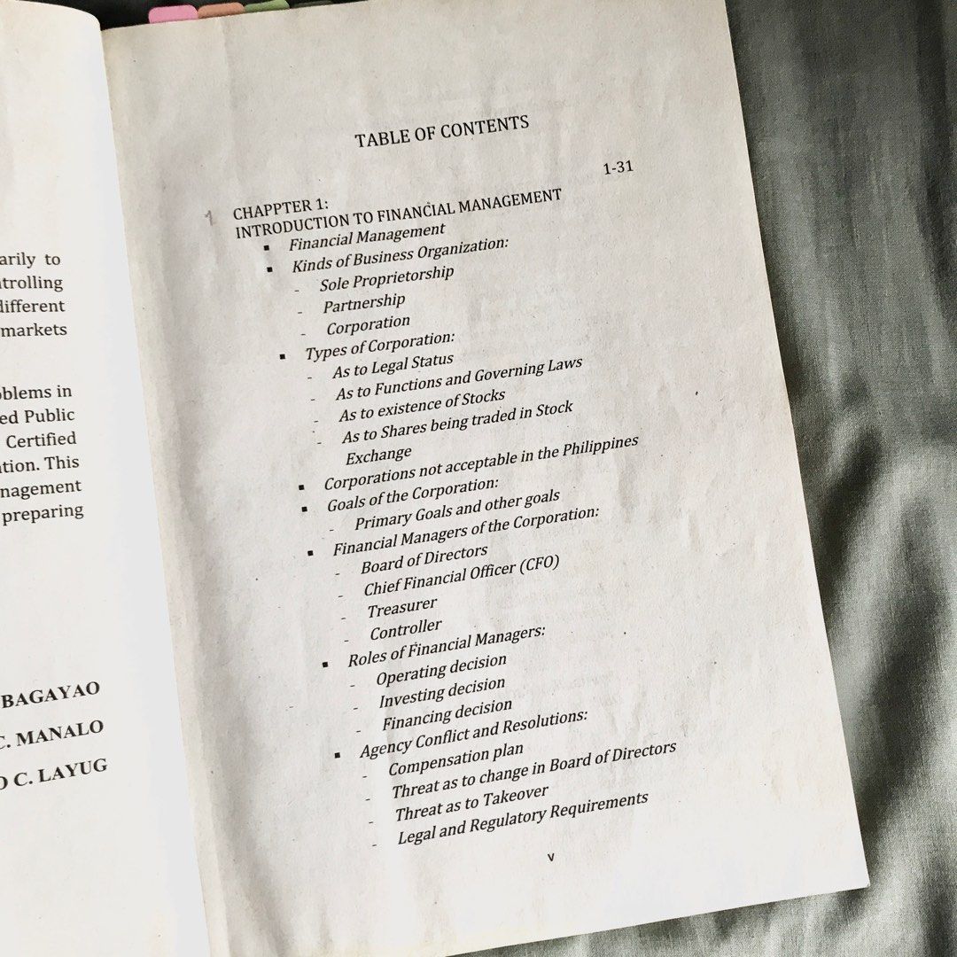 Financial Management by Bagayao, Manalo, & Layug (Volume 1 & 2) on ...