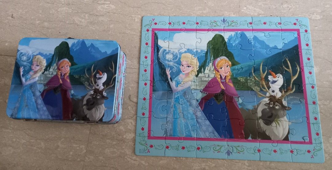 Frozen Elsa Anna Puzzle, Hobbies & Toys, Toys & Games on Carousell