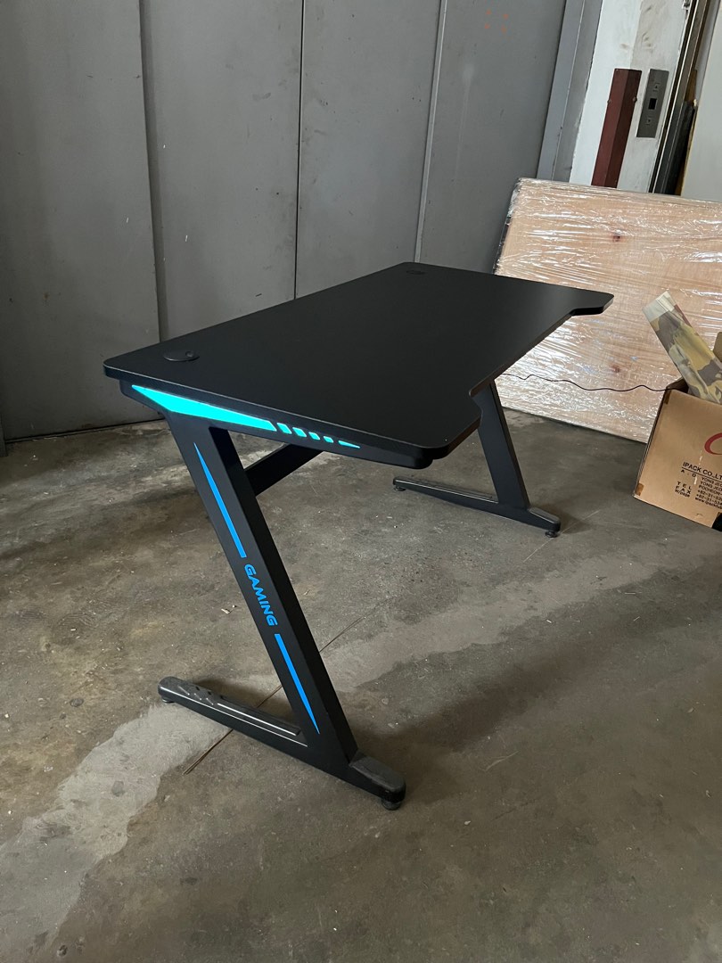 GAMING TABLE WITH CHANGEABLE RGB LIGHTS, Furniture & Home Living ...